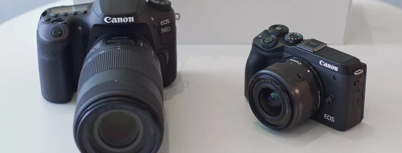 „Canon EOS 90 D“ ir „Canon EOS M6 Mark II“: naujos japoniškos vidutinės klasės sistemos, skirtos pradėti fotografijos pasaulyje