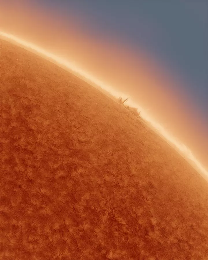 Il dettaglio atmosferico del sole