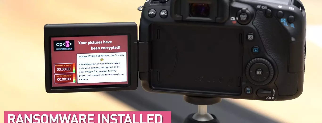 Abaduni babonisa ikhamera ye-DSLR ukuthi ingavinjwa yi-ransomware