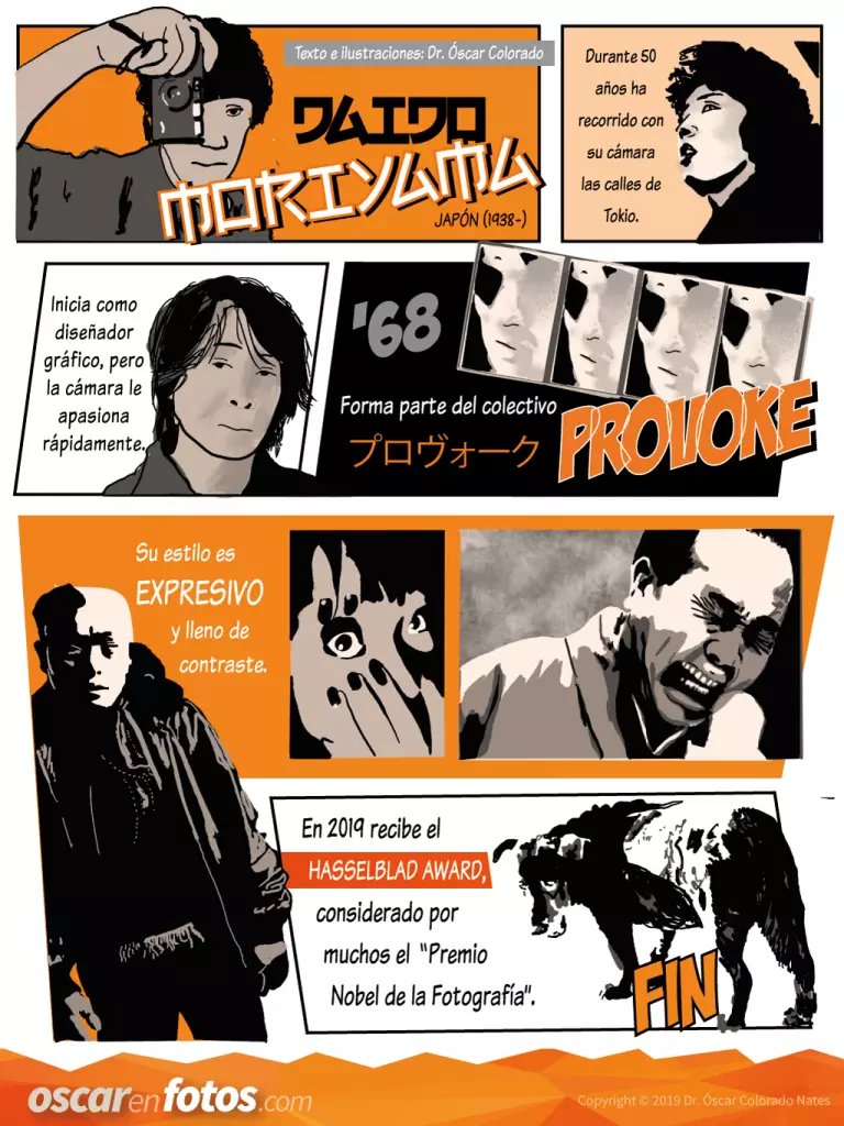 Oscarenvalokuvat Moriyama-sarjakuvan