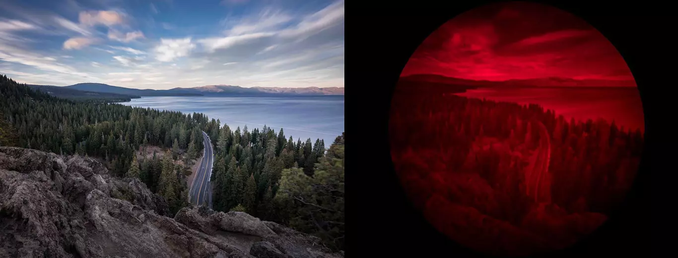 Tahoe Timescape, projekt dírkové fotografie s tisíci lety expozice