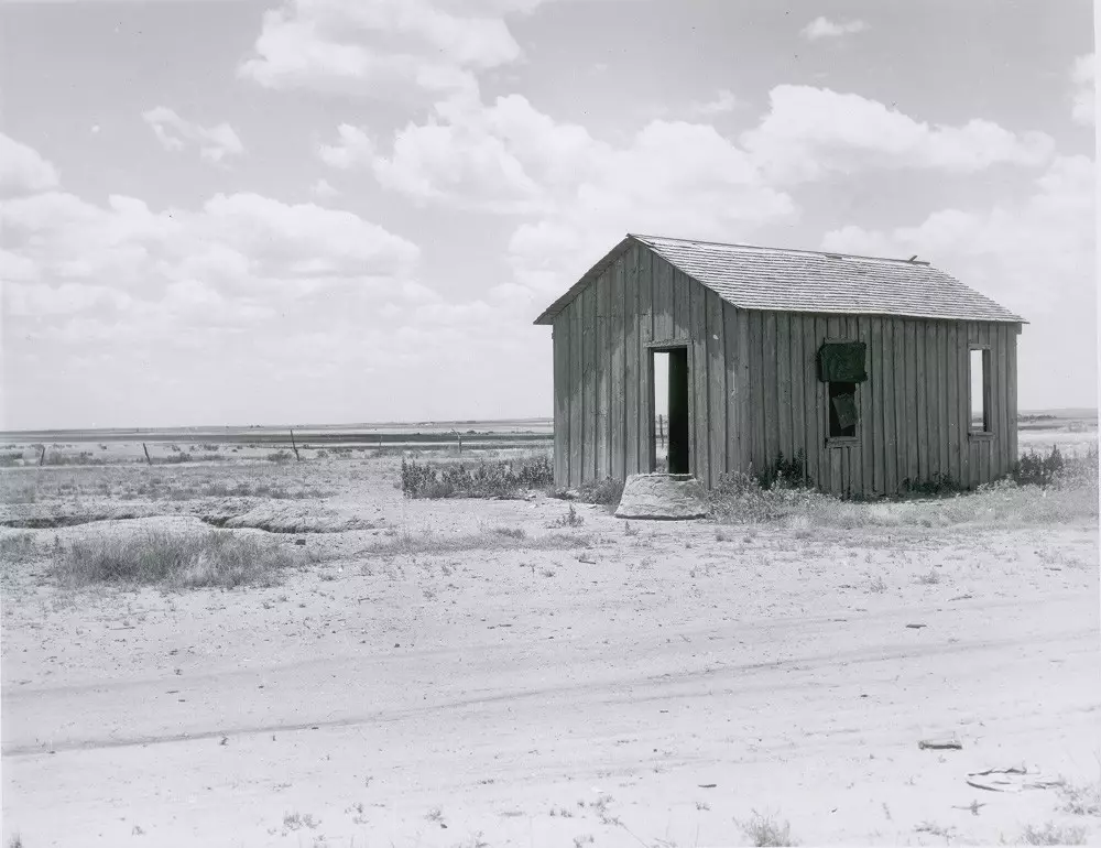 Casa abandonada por seca de Dorothealange