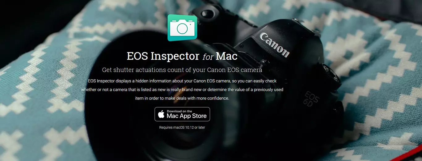 تطبيق EOS Inspector للتعرف على عدد لقطات كاميرا Canon