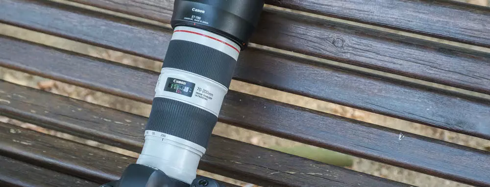 Canon EF 70-200mm f4L IS II USM revizyon: karakteristik, pri ak espesifikasyon