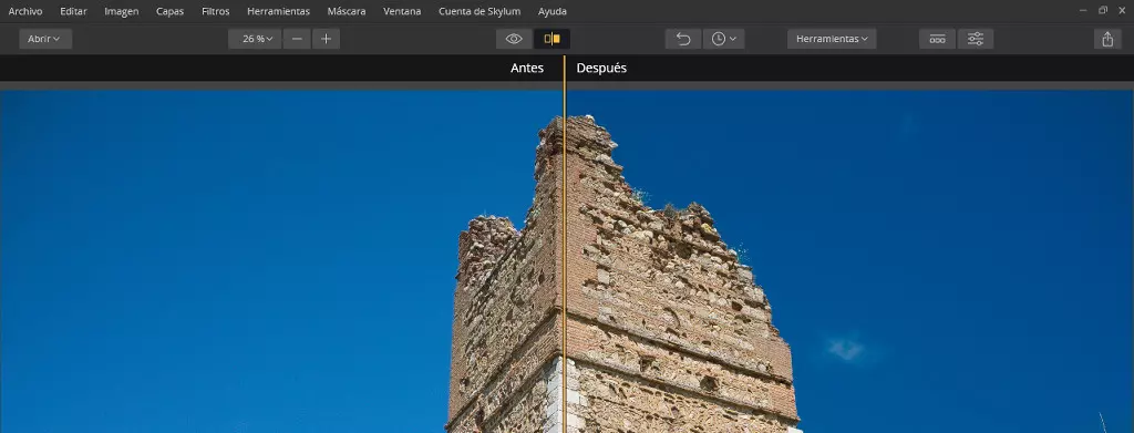 Aurkezpena Luminar, Adobe Lightroom (I) kendu nahi duen programa