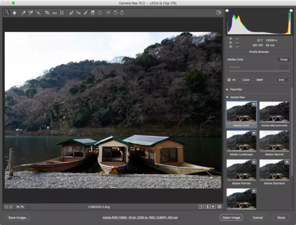 „Adobe Lightroom Camera Raw“ naujinimas 05