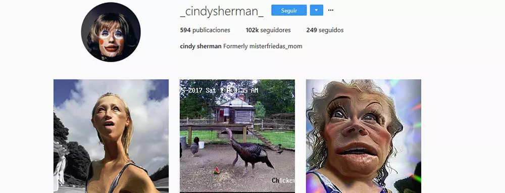 Сінді Шерман, королева селфі 70-х років, оприлюднила свій акаунт в Instagram
