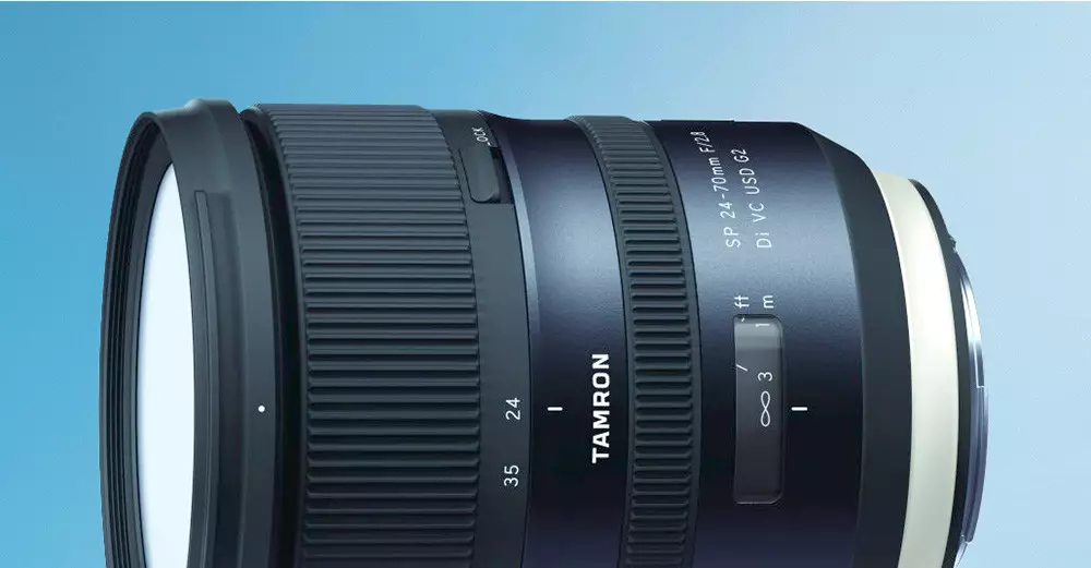 Tamron SP 24-70mm f/2.8 Di VC USD G2 chwyddo safonol ar gyfer camerâu ffrâm lawn