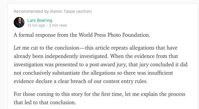 Lars Boering 對 Ramin Talaie 文章的回复部分。
