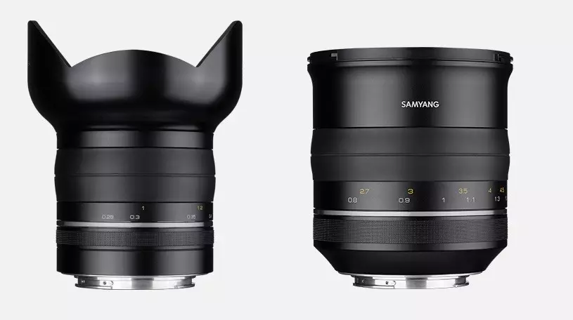 Lentes de foto de produto Samyang Prm 14mm F2 4 Lentes de Câmera Banner 04 L