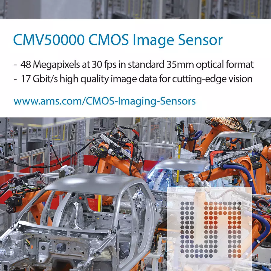 CMV50000: sensor CMOS de 47,5 megapixels com resolução nativa de 8K