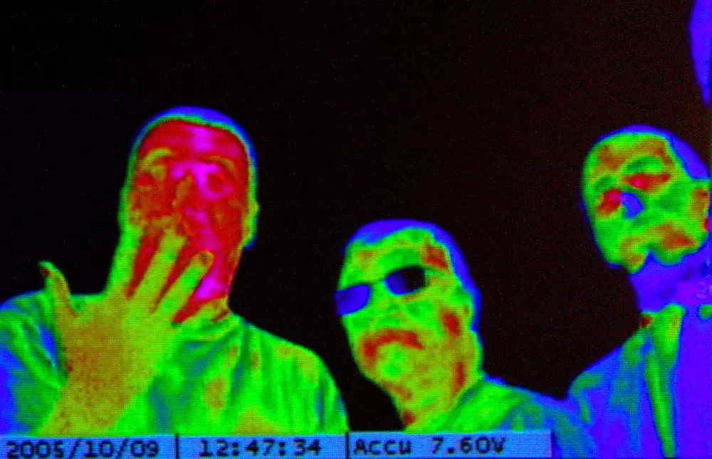 Thermal Image Showing Temperatuer