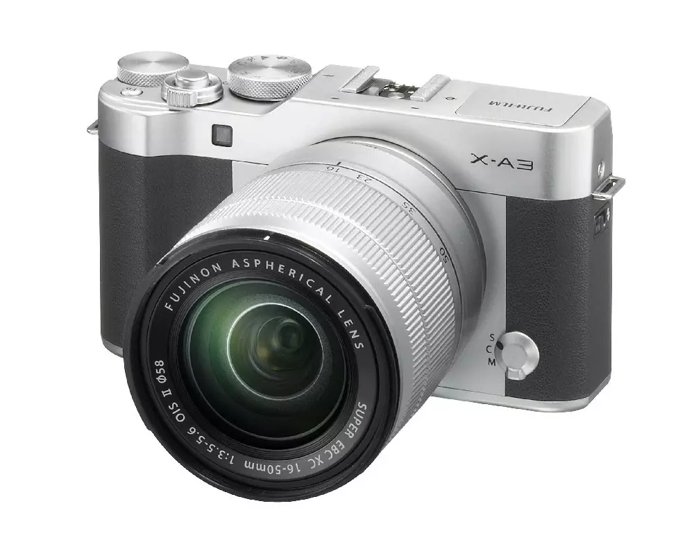 Fuji X A3 Silver 16 50mm Framvänster