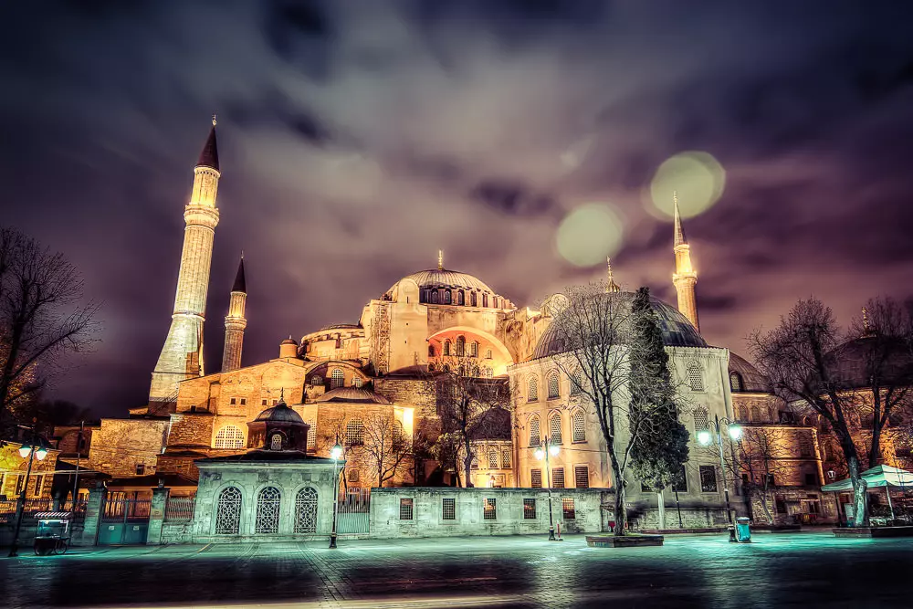 Hagia Sophia v noci 2