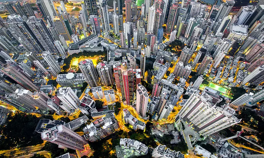 Droonifotograafia Hongkongi tihedus Andy Yeung 2