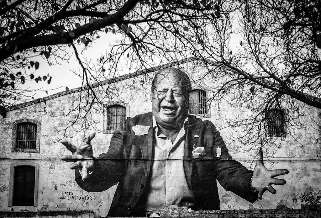 Fotograaf Juan Carlos Toro oerstreamt de stêd Jerez mei flamenco-muorreskilderingen