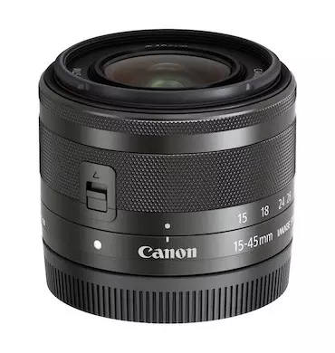 Ef M 15 45 Mm F3 5 6 3 Ydyw Stm Ogwydd Gyda Chap