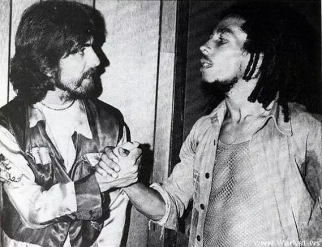 George Harrison en Bob Marley