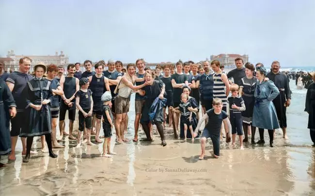 Pushuesit në Atlantic City, New Jersey Ca 1905