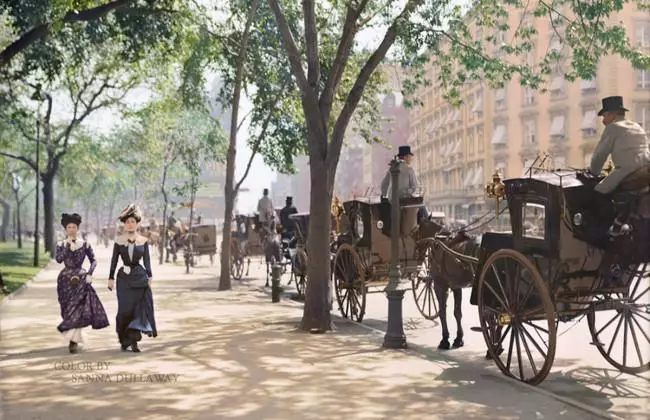 Madison Square Park New York City rundt 1900