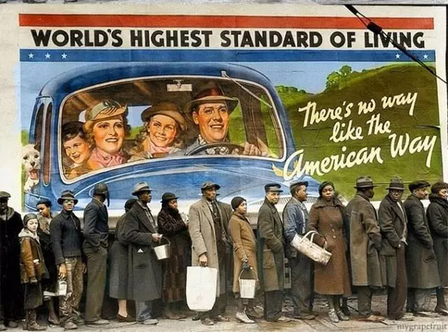 People Standing In Line Louisville, Kentucky 1939