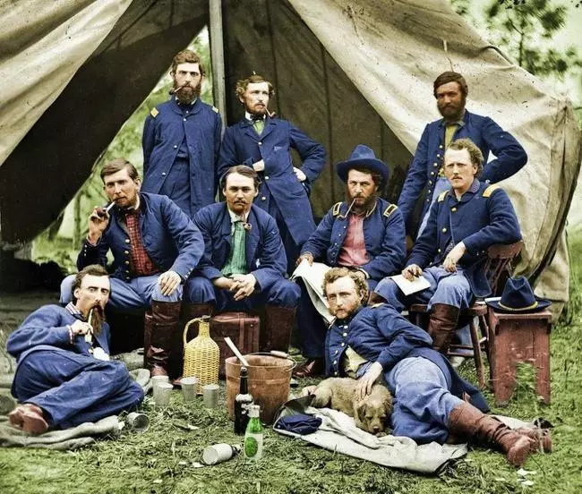 Union Soldiers Taking A Break 1863