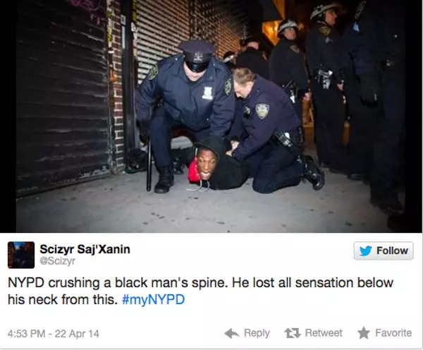 Die fotografiese strategie in die sosiale netwerke van die New York-polisie “ontplof” uiteindelik in hul gesigte