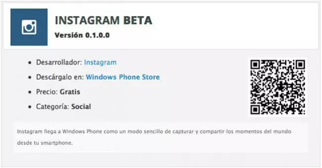 Instagram Windows Phone 8
