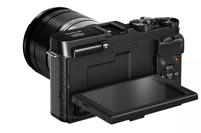 Fujifilm X-M1 svart skärm